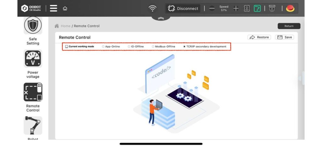 How to connect to your Dobot Nova 5 Robot Arm to the GlambotApp - GlambotApp