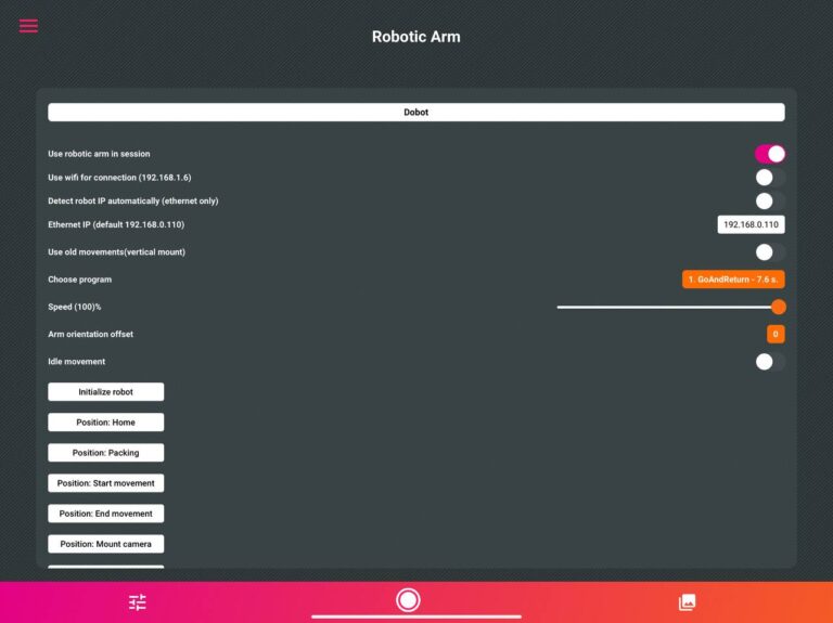 How to connect to your Dobot Nova 5 Robot Arm to the GlambotApp - GlambotApp